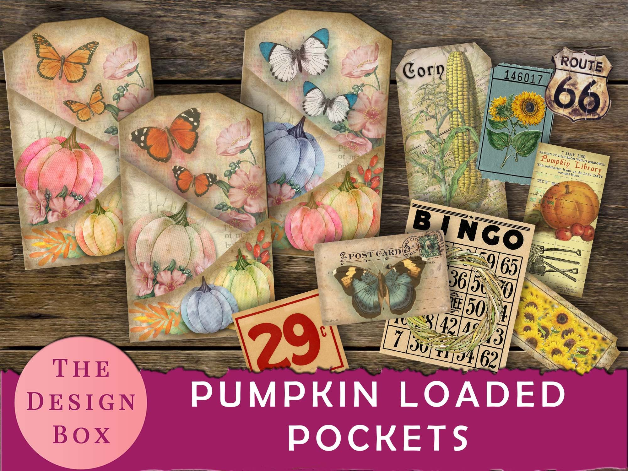 Pumpkin Loaded Pockets Printable Pockets Pocket Tags Loaded - Etsy