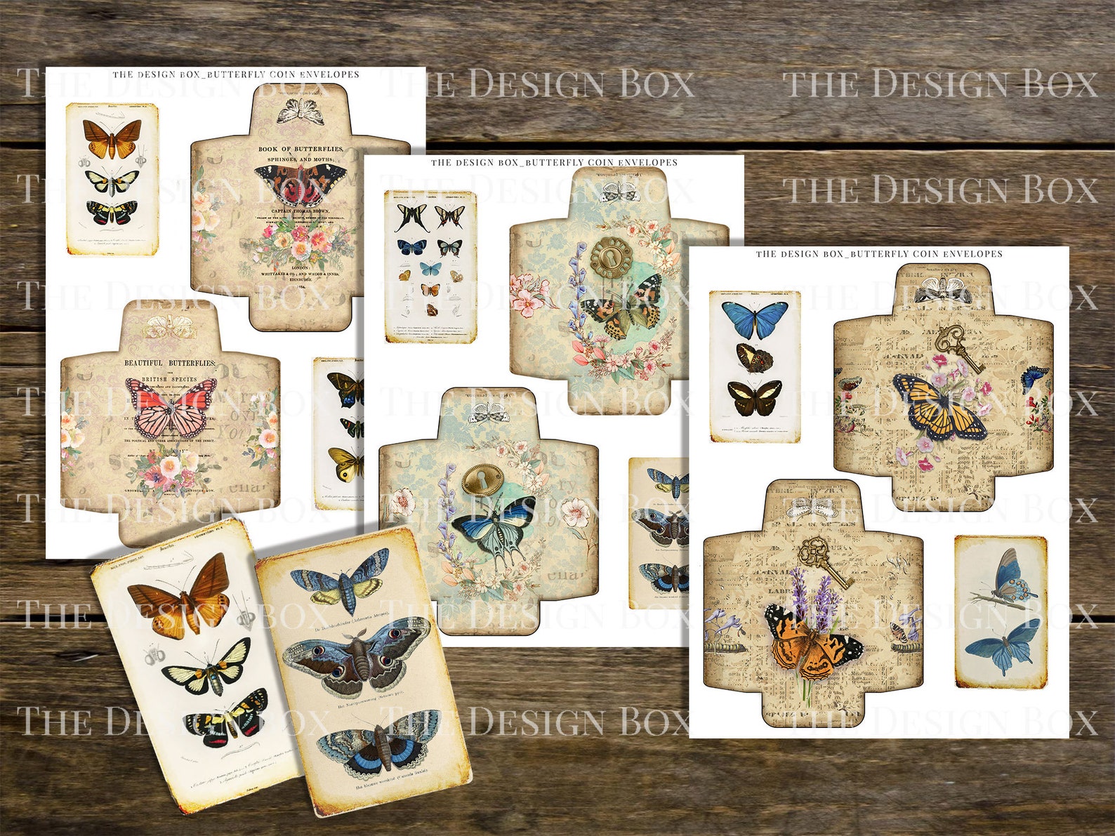 Butterfly, Coin Envelopes, Ephemera, Butterfly Journal, Junk Journal ...