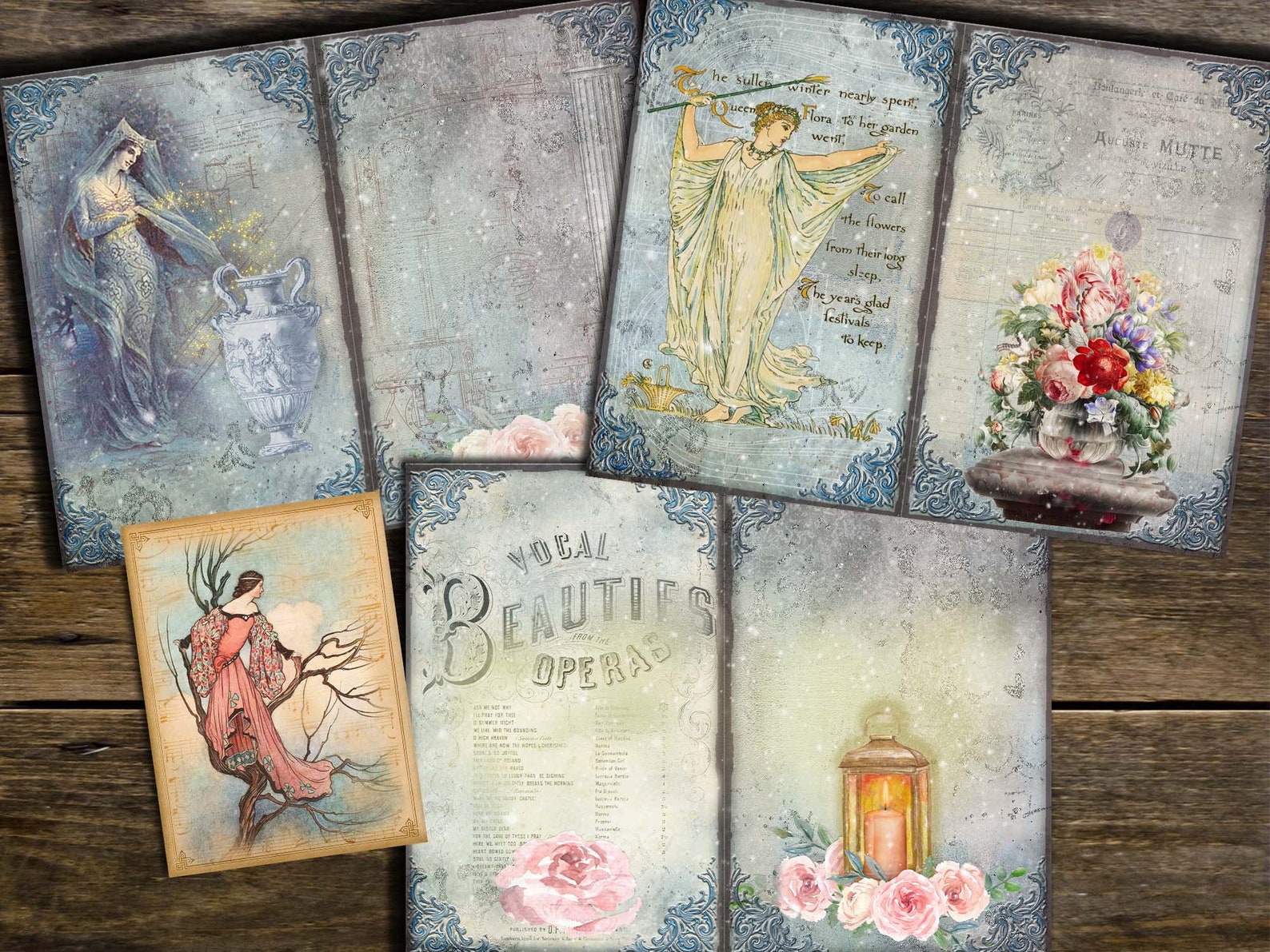 Magical Goddess Winter Journal Kit, Printable Fairy Journal, Mermaid ...