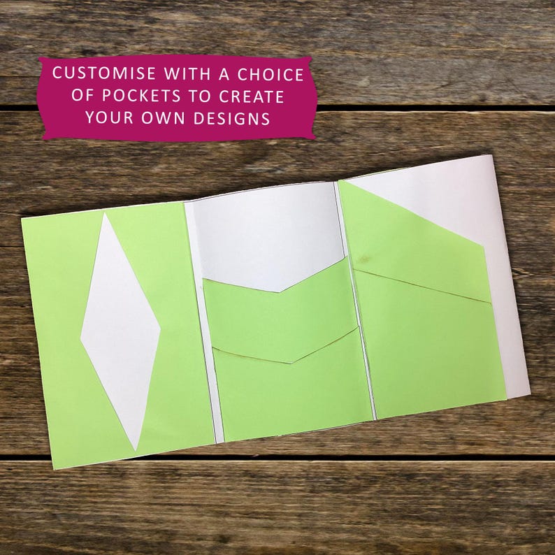 Envelope, 4-fold Folio, Template, Ink Saver, Junk Journal, Black and ...