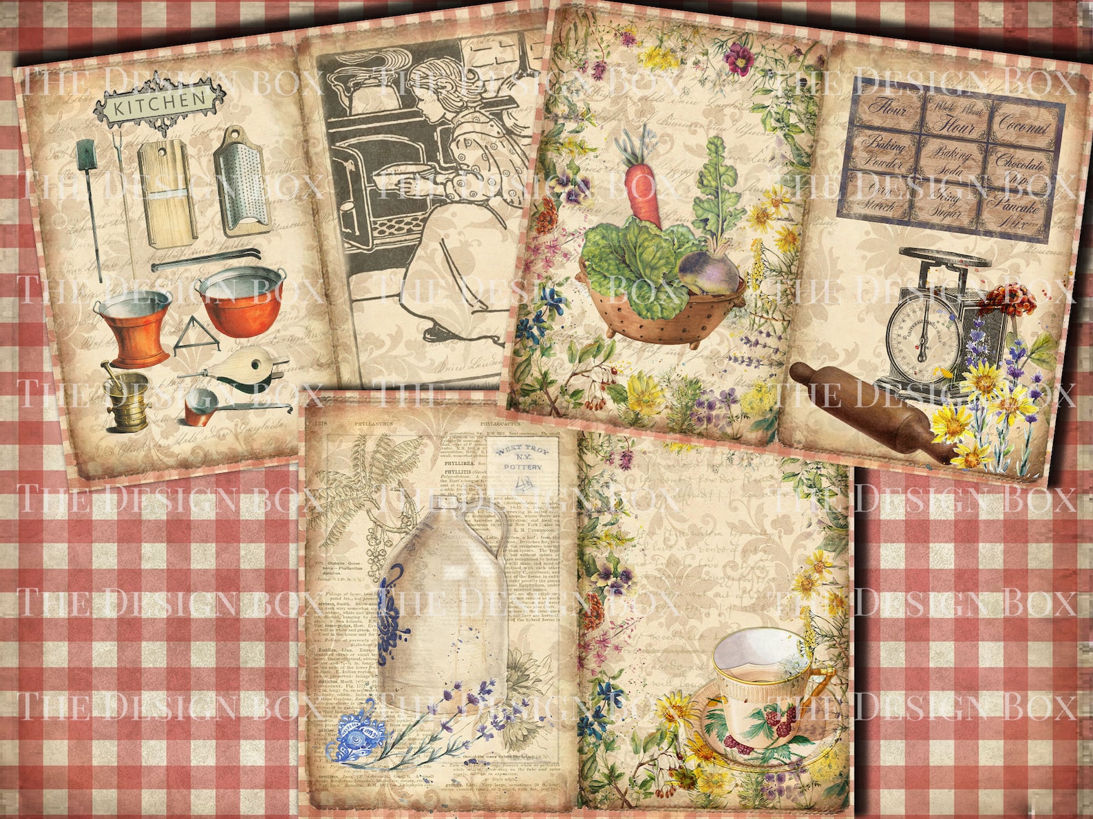 Kitchen & Baking Journal Kit, 25 Printable Pages, Grandma's Kitchen ...
