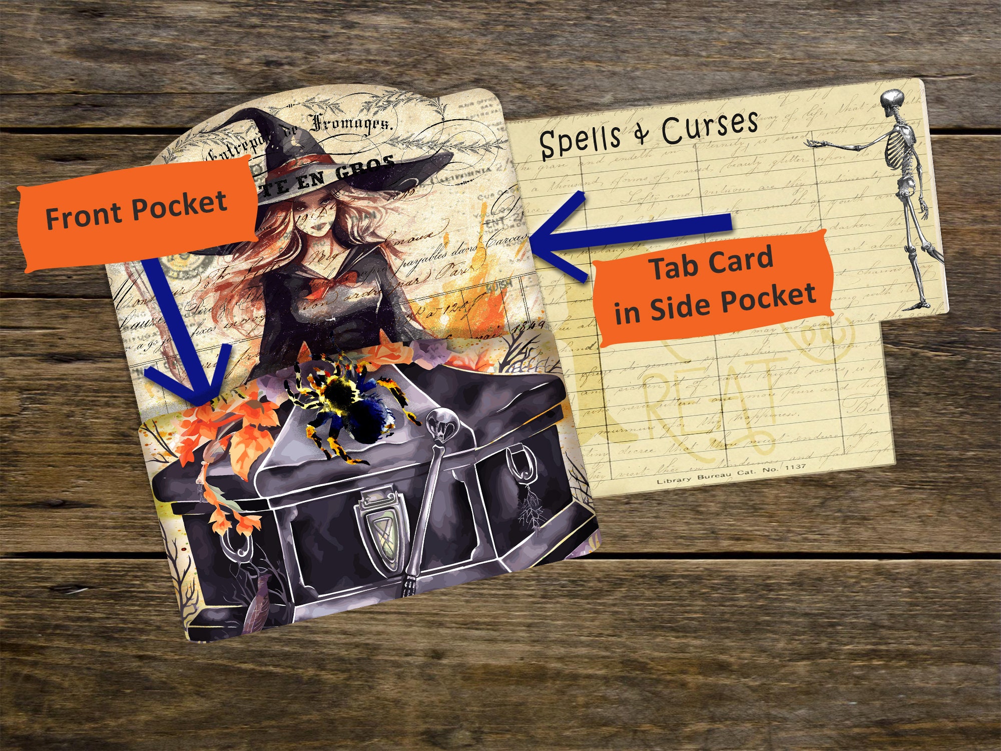 Halloween Loaded Pockets, Printable Pockets, Large Pockets, Halloween ...