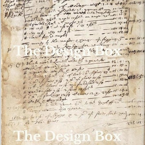 1600s Vintage Accounts Ledger Printable Pages, Handwritten, Ephemera ...