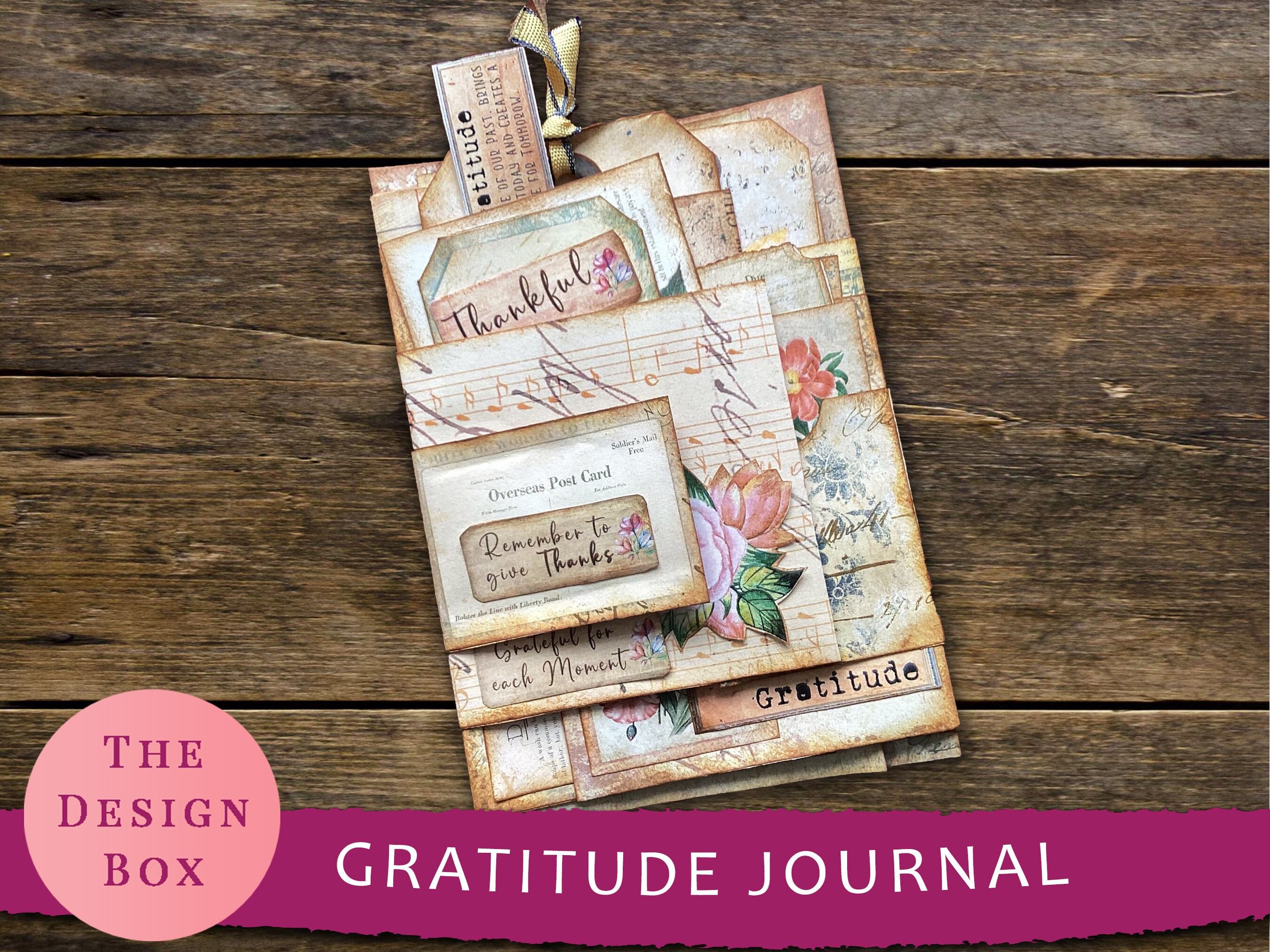 Gratitude Journal, Digital Junk Journal Kit, Junk Journaling Kit, Junk ...