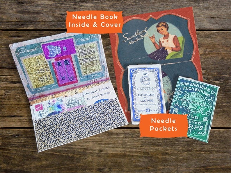 Sewing Ephemera Pack Vintage Printable Vintage Sewing | Etsy