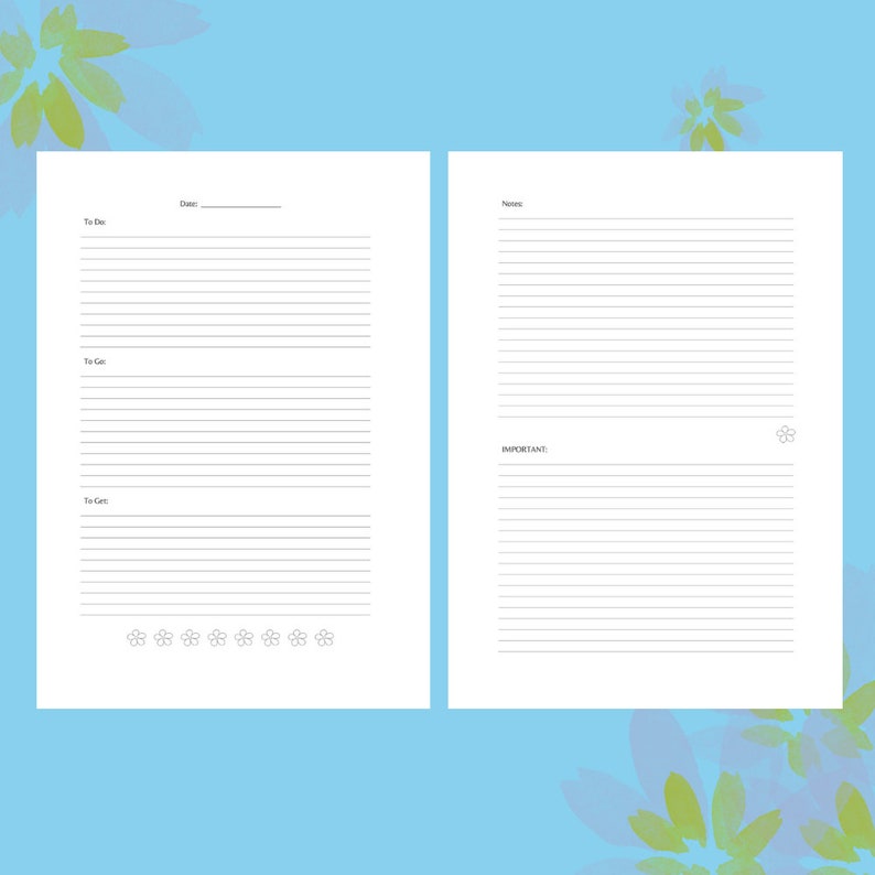 Forget Me Not Journal | Printable Journal | Anxiety Journal | Memory ...