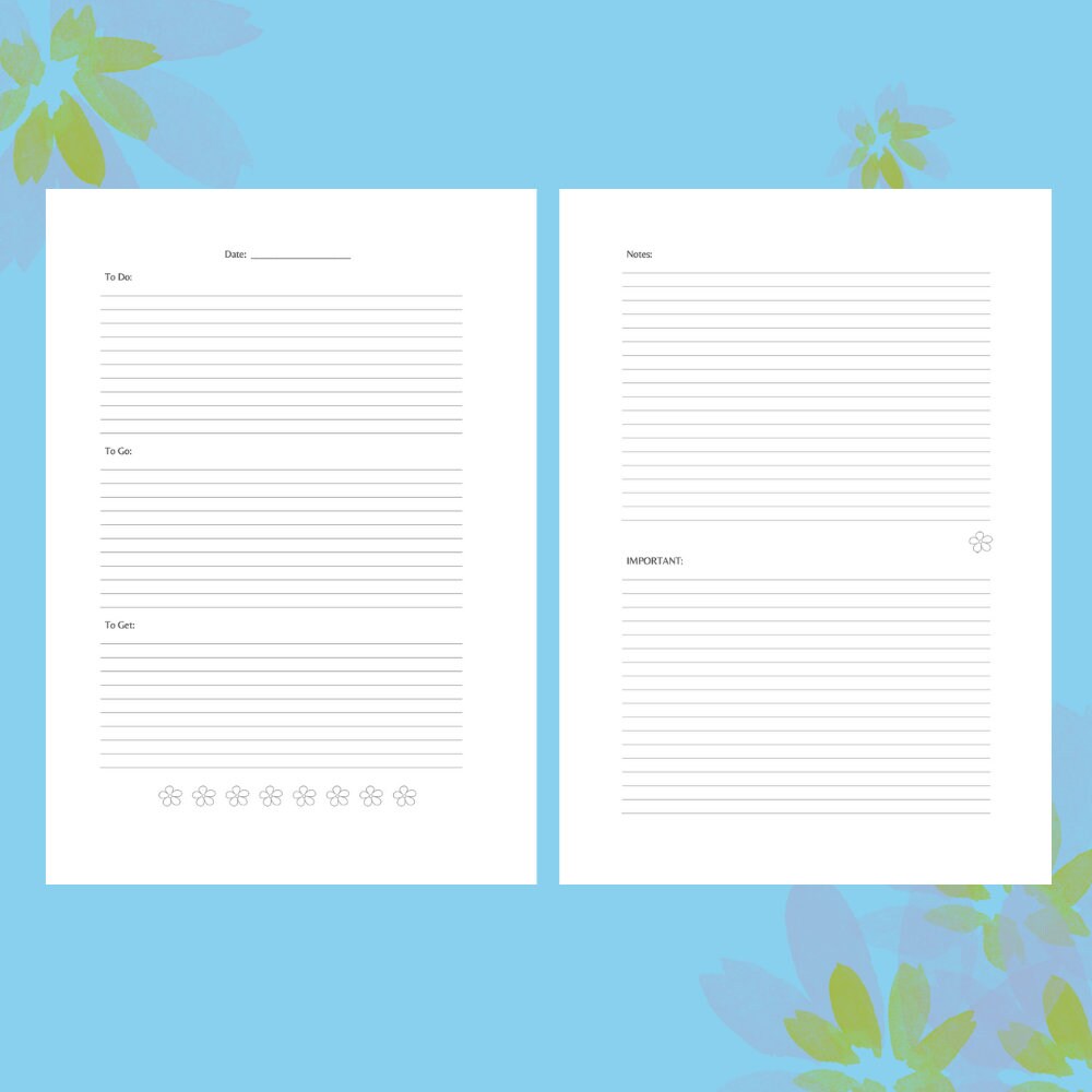 Forget Me Not Journal | Printable Journal | Anxiety Journal | Memory ...