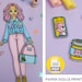 Paper Doll Printables DIY Kits for Kids Dress up Doll - Etsy