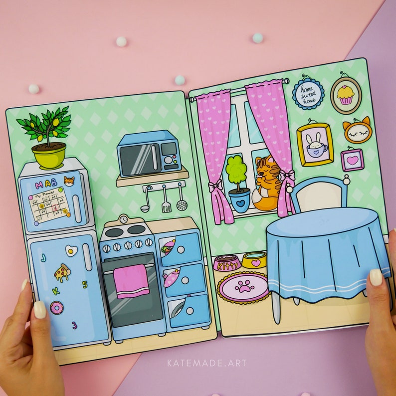 Printable Dollhouse Busy Book & Activities for Kids PDF - Etsy