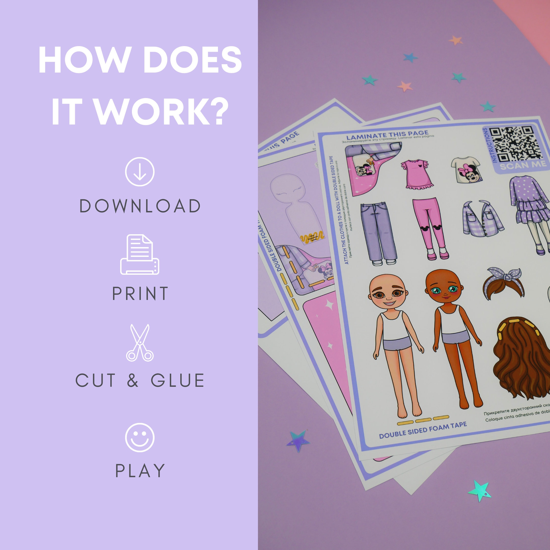 Cute Pink Clothes for Paper Dolls Printable DIY Activities for - Etsy