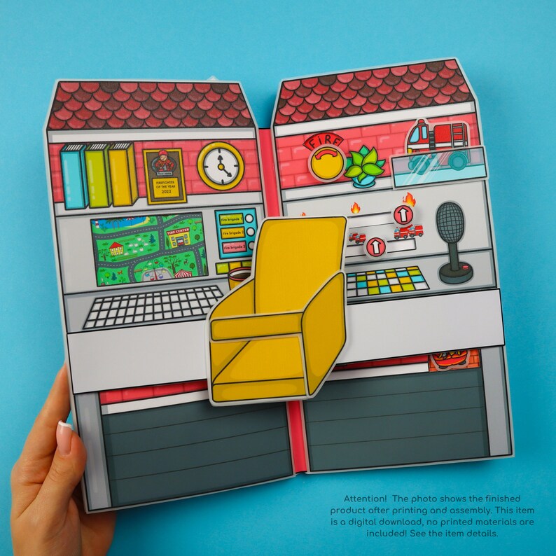 Printable Fire Station Busy Book for Kids PDF Instant - Etsy