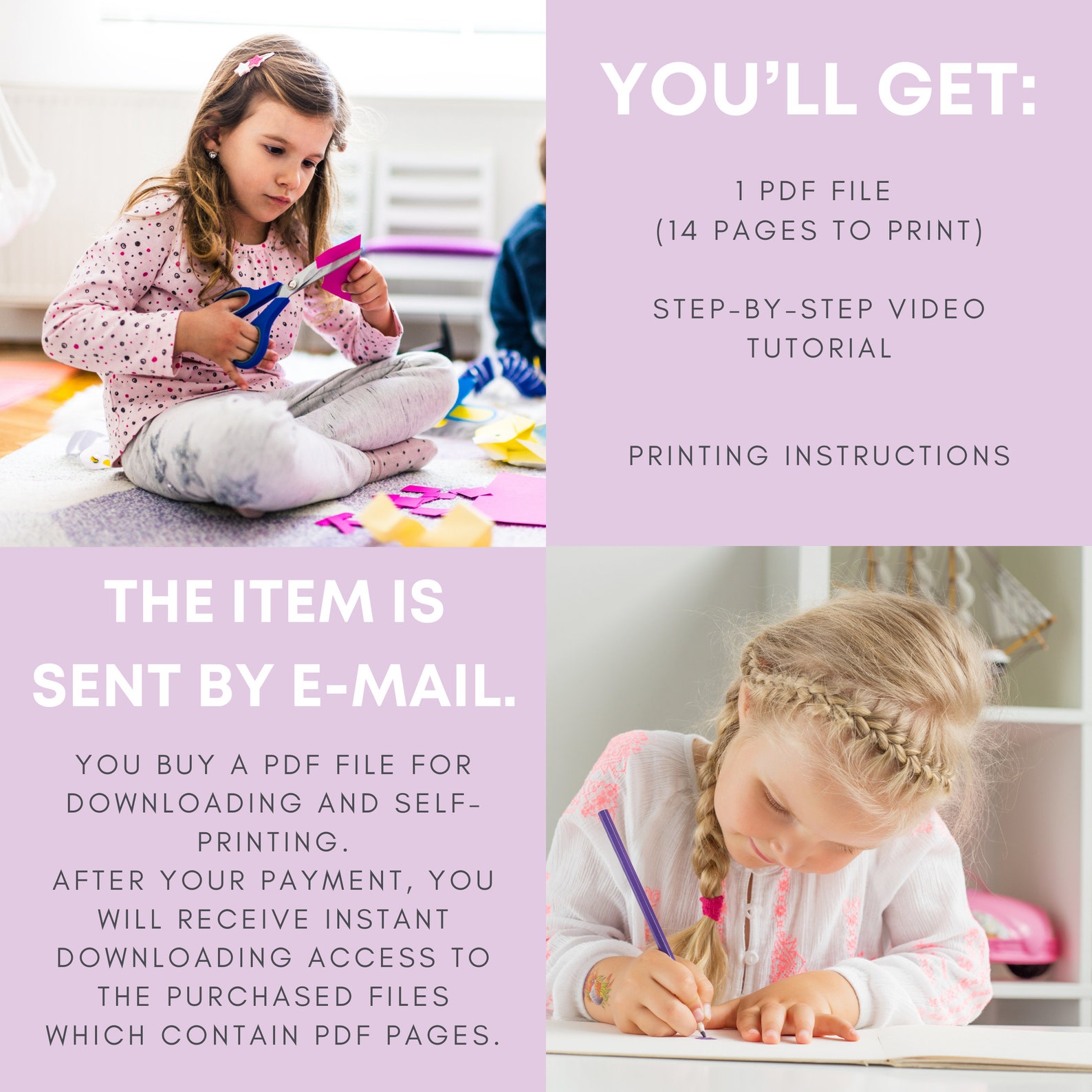 Printable Dollhouse Girls Activity Book Unicorn Printable - Etsy