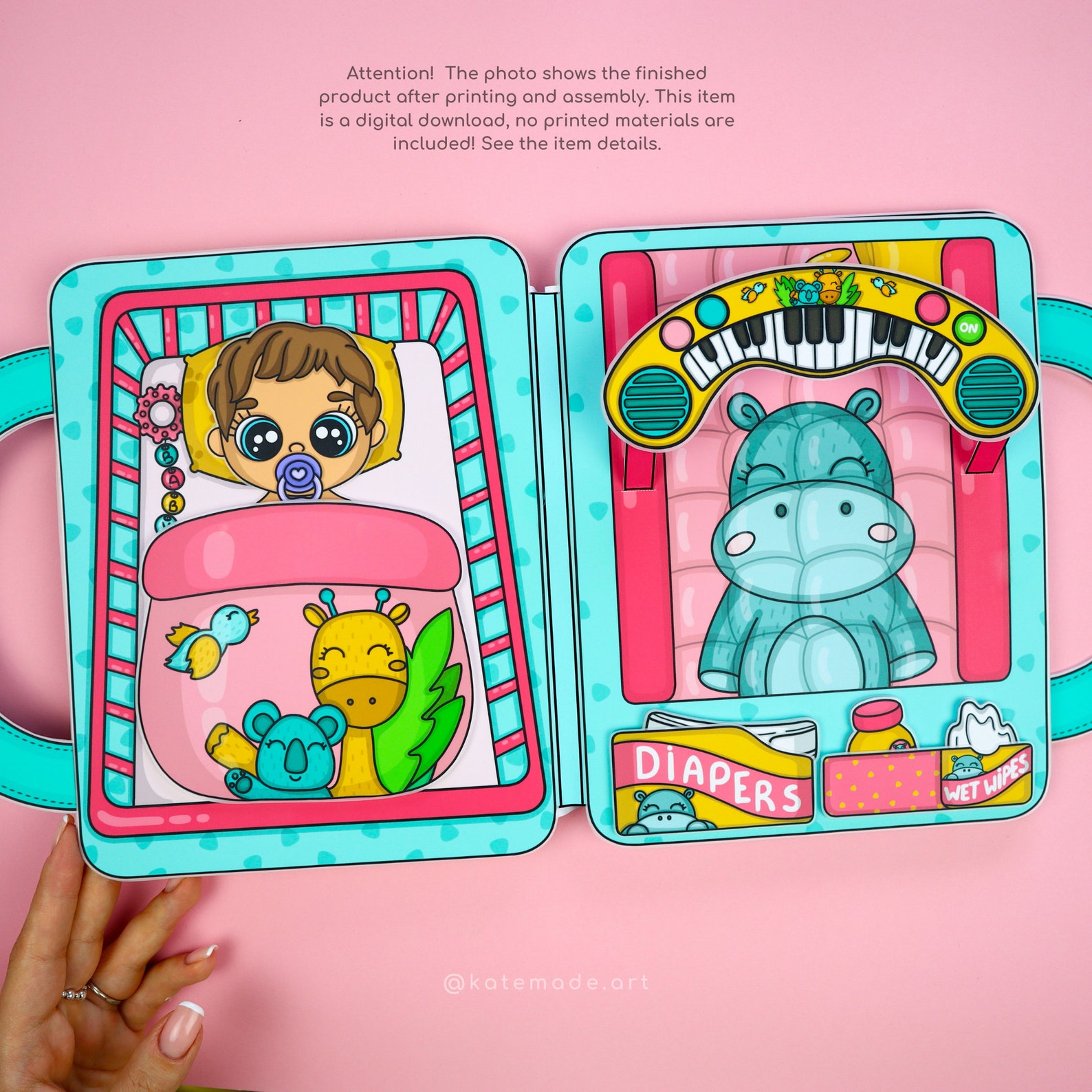 Busy Book Activities Printable Activity Book Dollhouse - Etsy