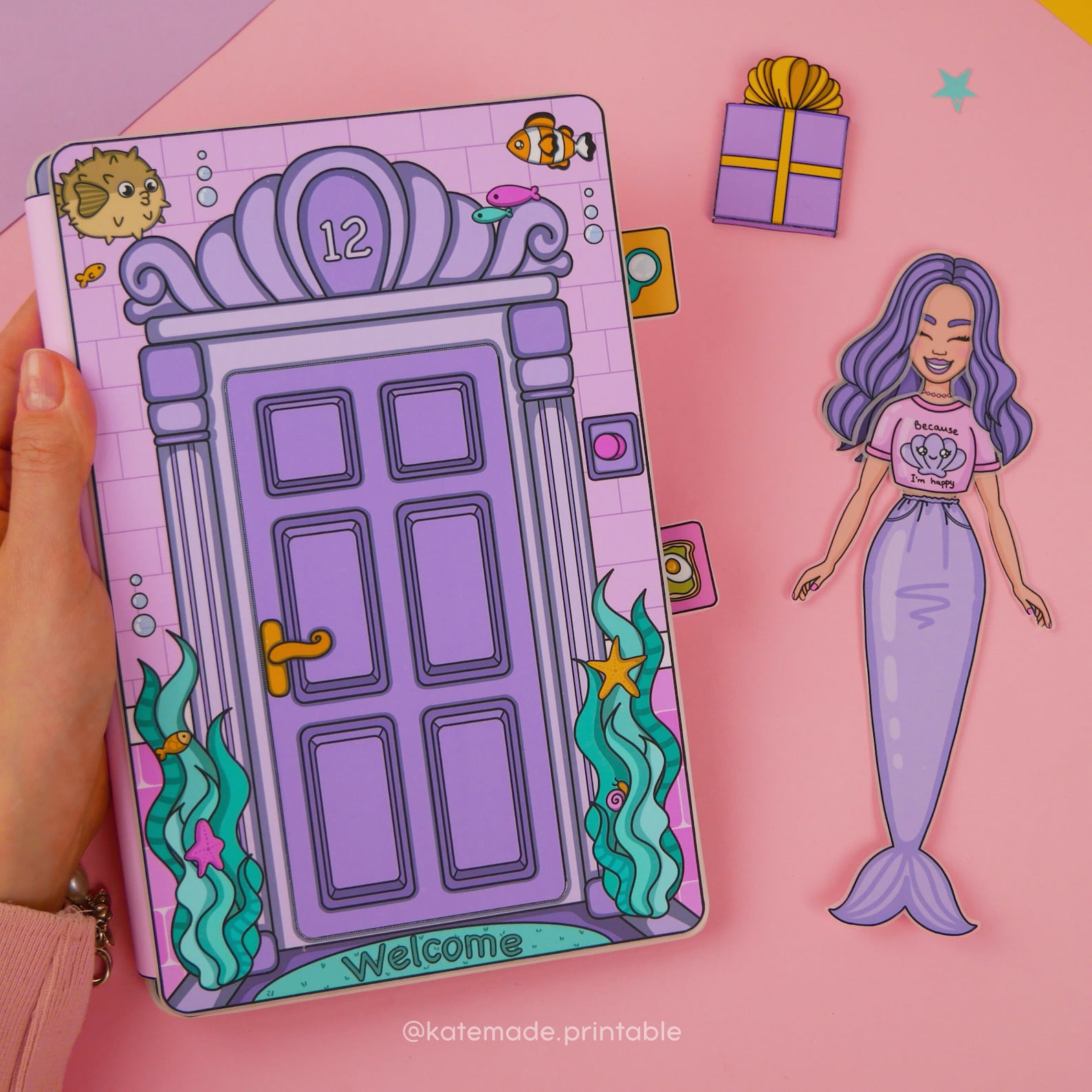 Printable Dollhouse Girls Activity Book Mermaid Printable - Etsy