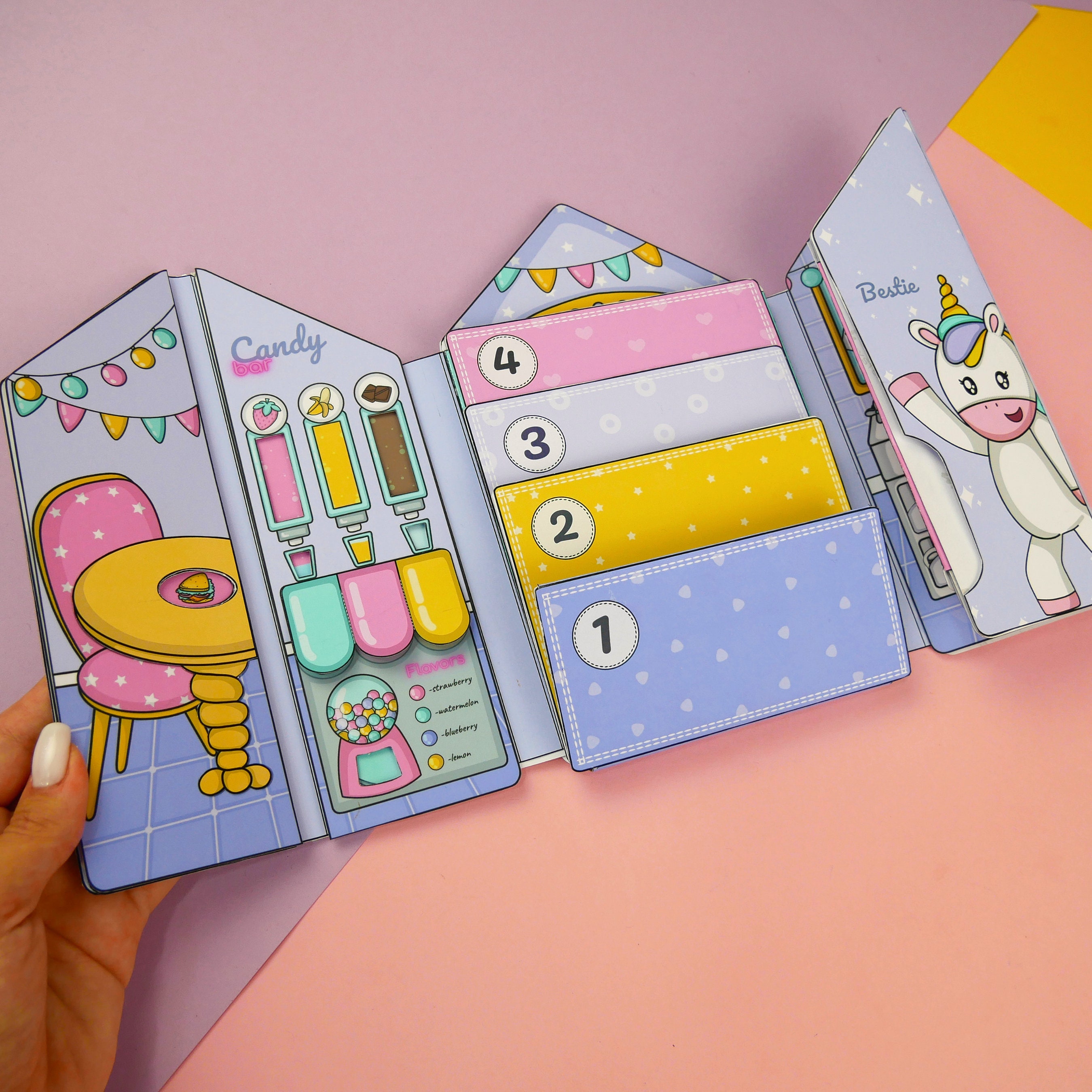 Printable DIY Project for Kids Unicorn Dollhouse Paper Dolls - Etsy