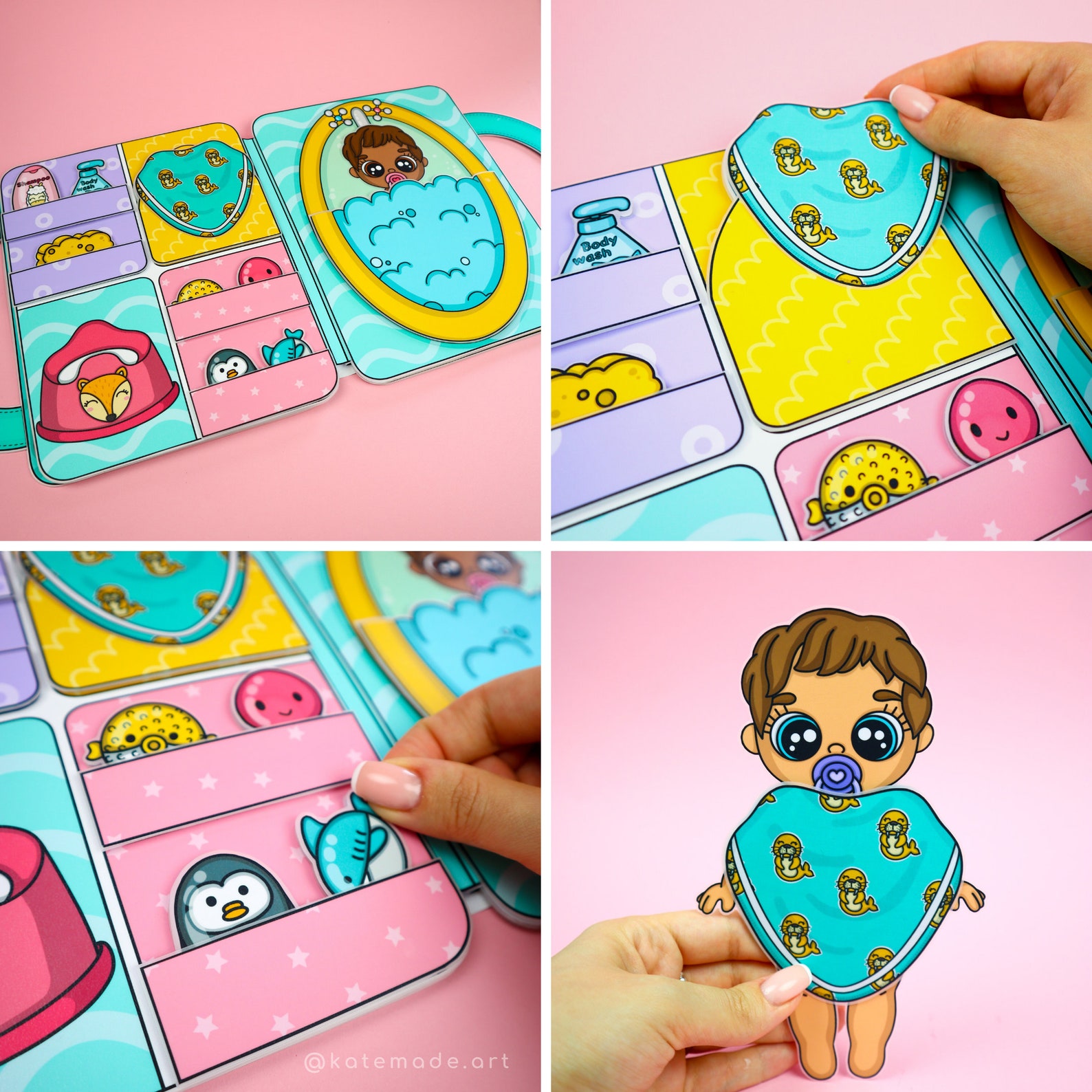 Busy Book Activities Printable Activity Book Dollhouse - Etsy