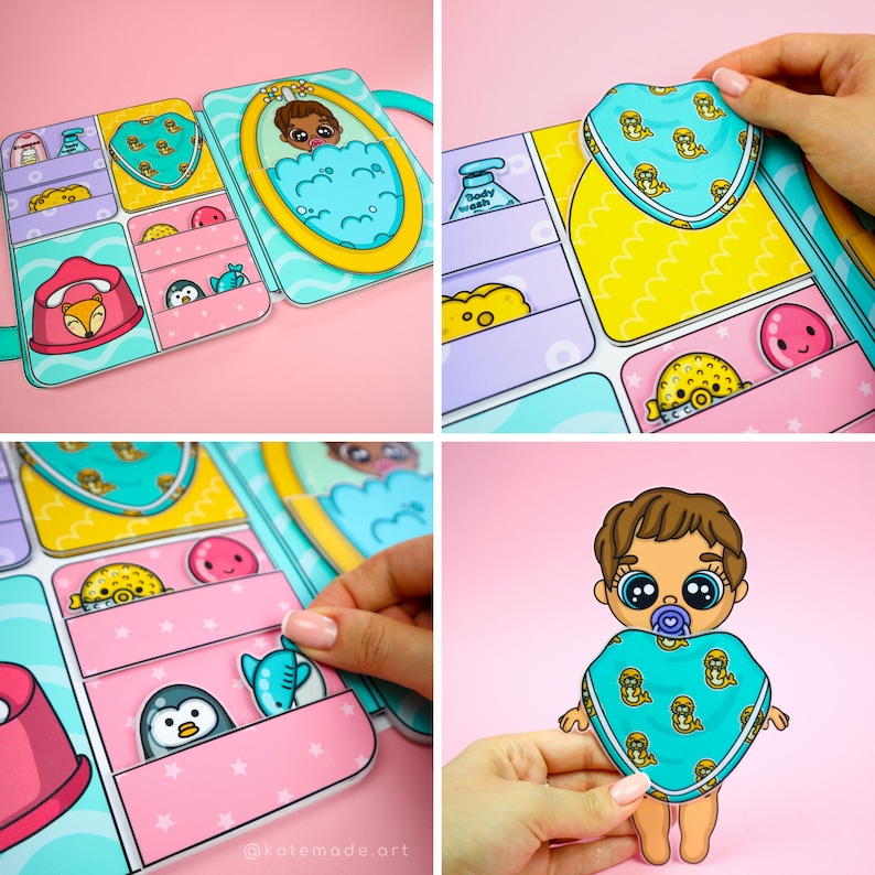 Busy Book Activities Printable Activity Book Dollhouse - Etsy Hong Kong