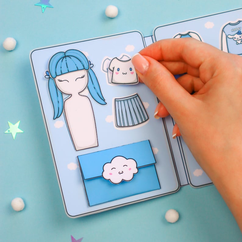 Clothes for Paper Dolls Printable DIY Activities Girls - Etsy