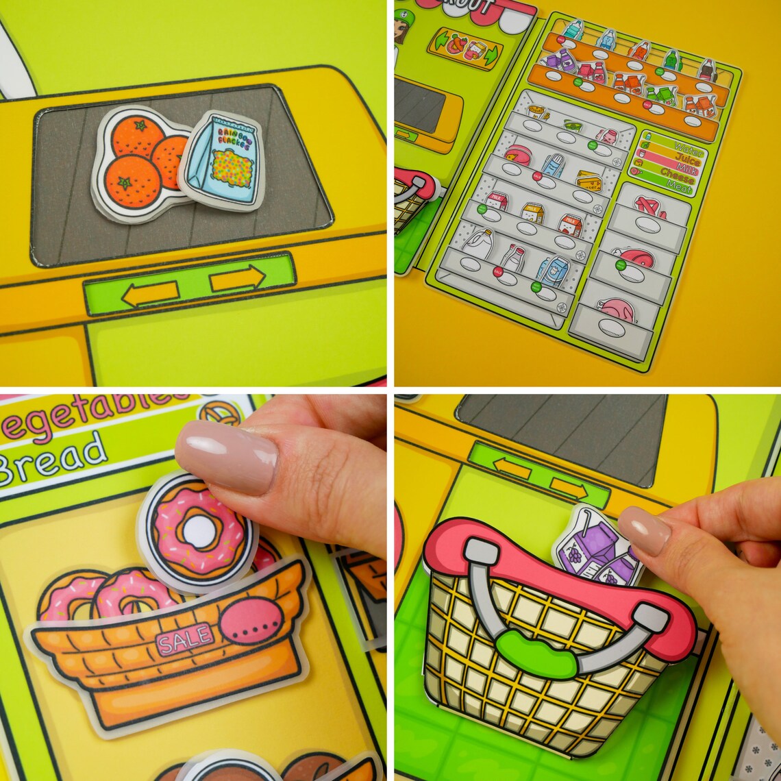 Printable Grocery Shop for Kids Busy Book Quiet Books - Etsy UK