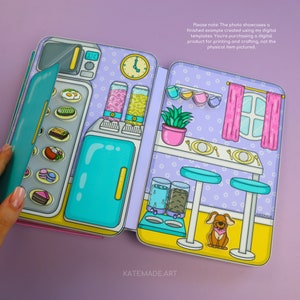 Printable DIY Project Dream Dollhouse With Paper Dolls Busy Book ...