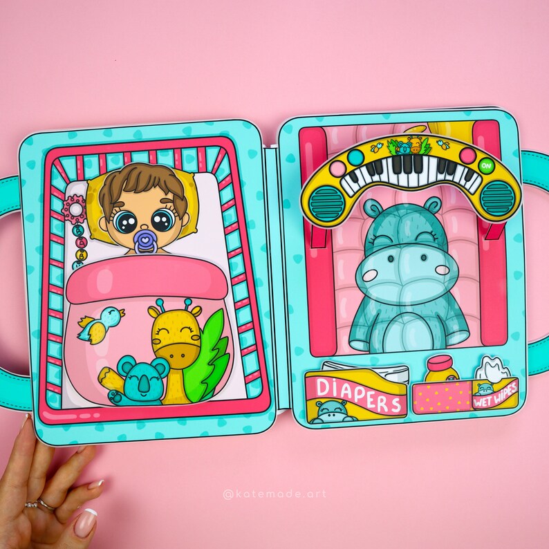 Busy Book Activities Printable Activity Book Dollhouse - Etsy