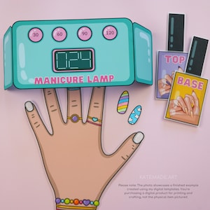 Printable Nail Salon Kit for Girls DIY Instant Download Busy Book - Etsy