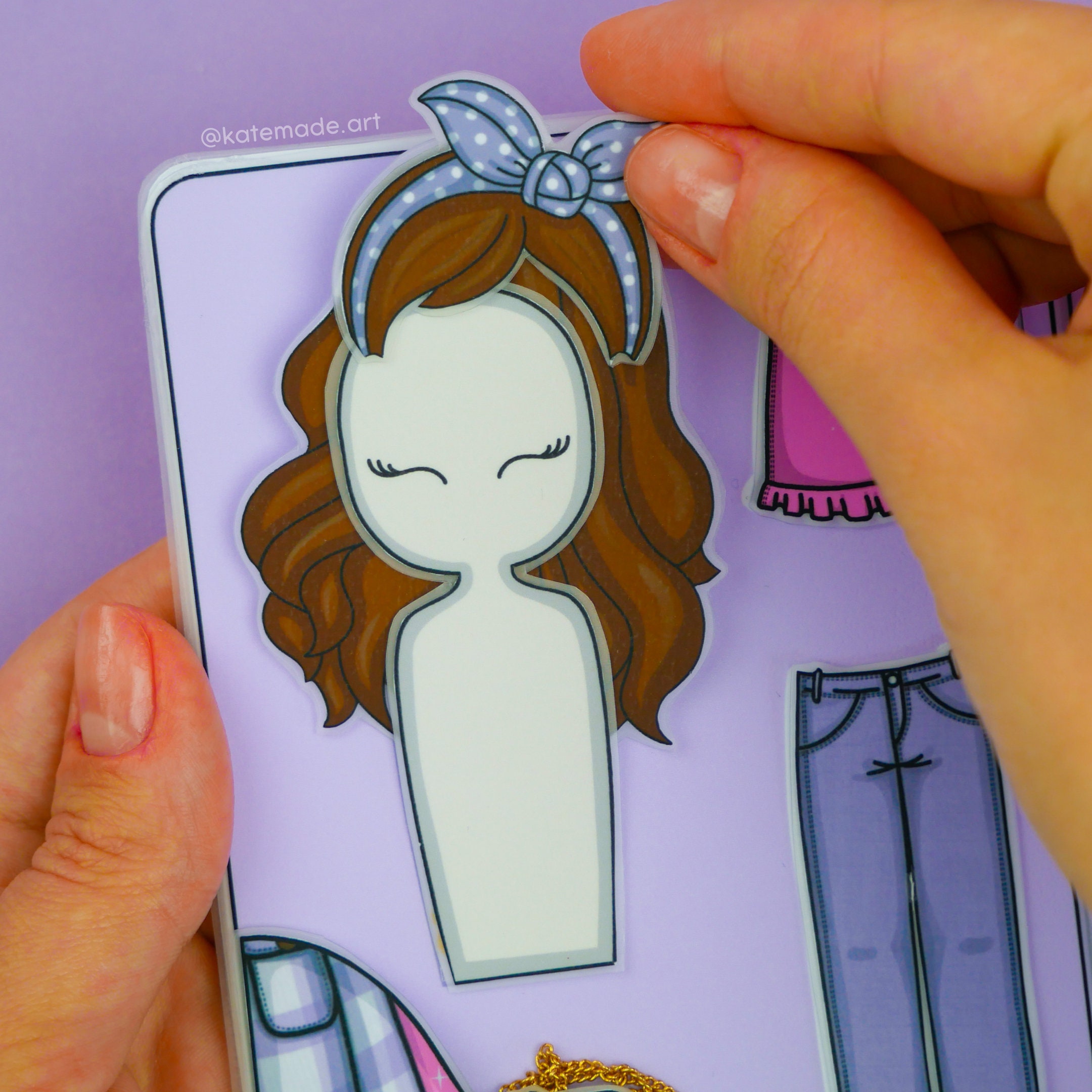 Cute Pink Clothes for Paper Dolls Printable DIY Activities for - Etsy