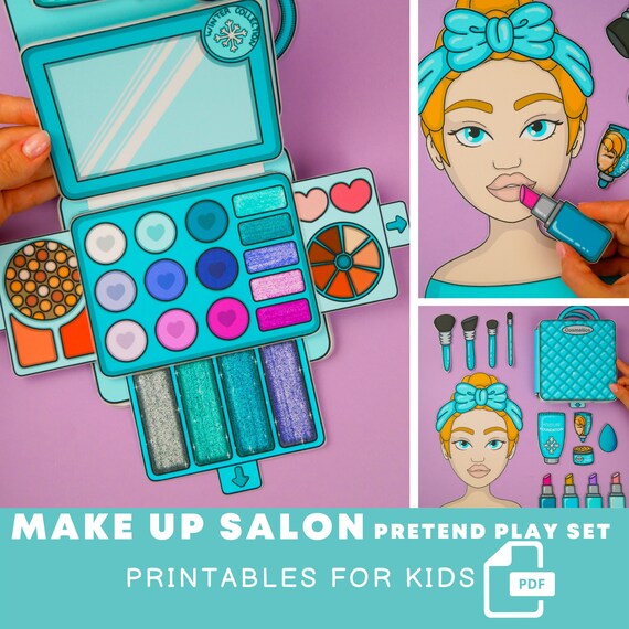 Printable Activities for Kids & Toddlers Make up Kit Busy Book - Etsy