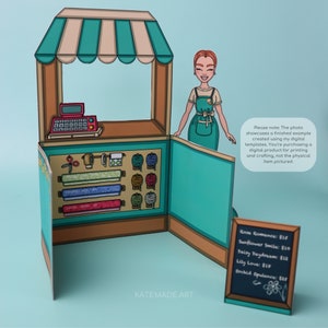 Printable Flower Shop Paper Craft & Activities for Kids PDF Instant ...