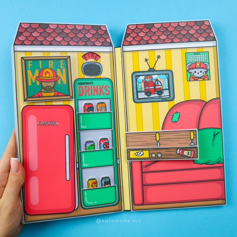 Printable Fire Station Busy Book for Kids PDF Instant - Etsy