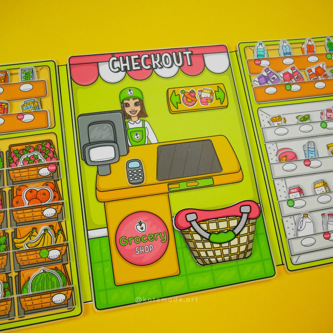 Printable Grocery Shop for Kids Busy Book Quiet Books - Etsy UK