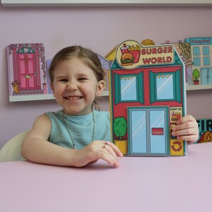 Printable DIY Project make Your Own Fast Foods Restaurant, Kids ...