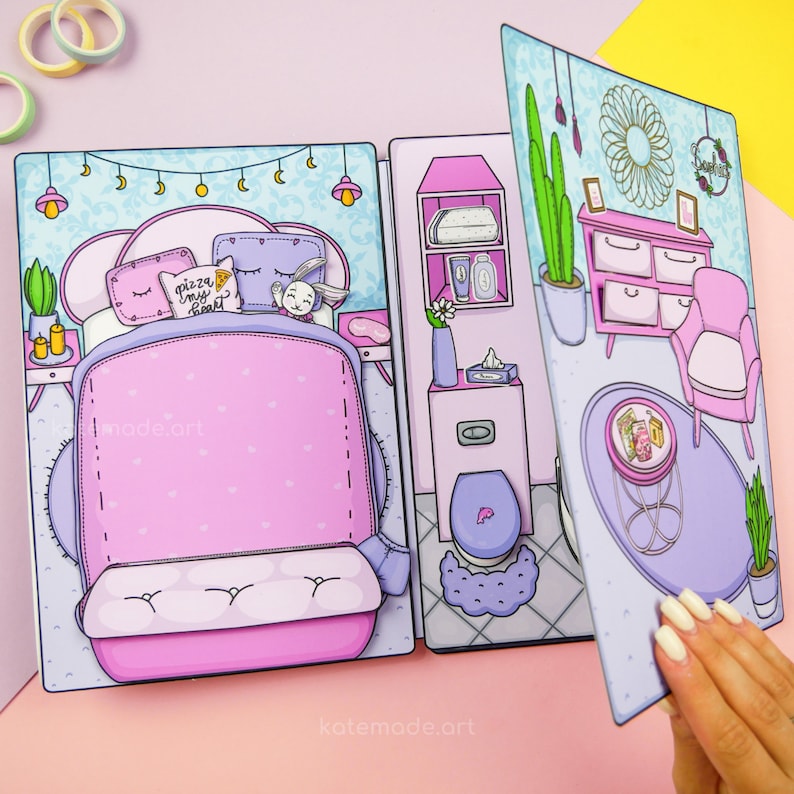 Printable Dollhouse Busy Book & Activities for Kids PDF - Etsy