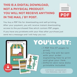 Printable Flower Shop Paper Craft & Activities for Kids PDF Instant ...