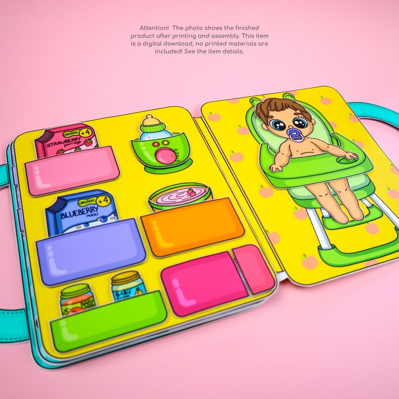 Busy Book Activities Printable Activity Book Dollhouse - Etsy