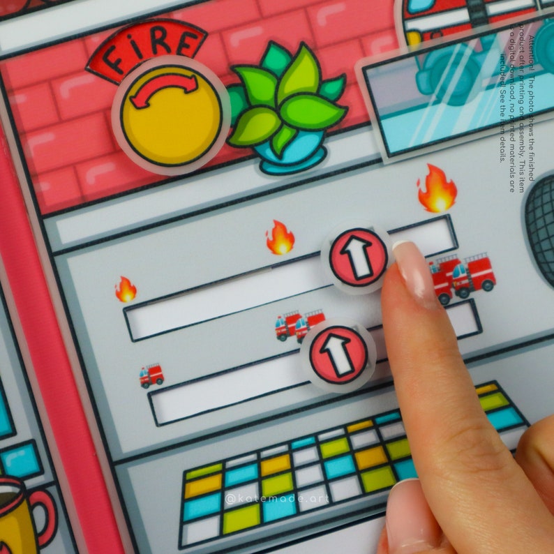 Printable Fire Station Busy Book for Kids PDF Instant - Etsy