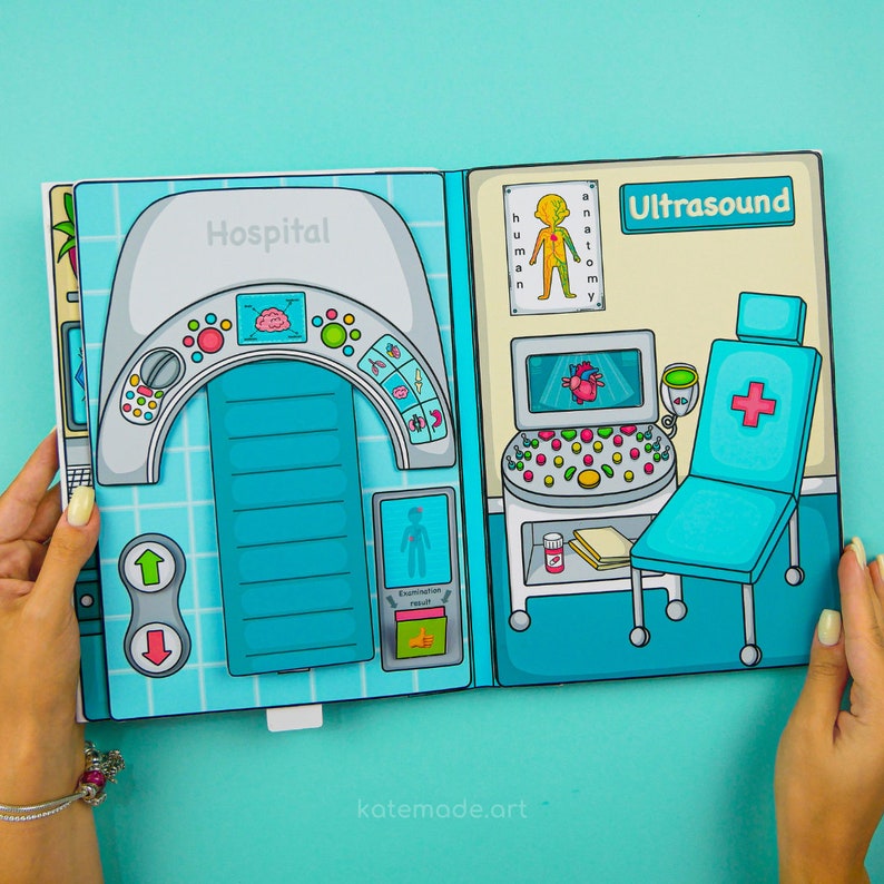 Printable Hospital Busy Book for Kids Paper Dolls - Etsy
