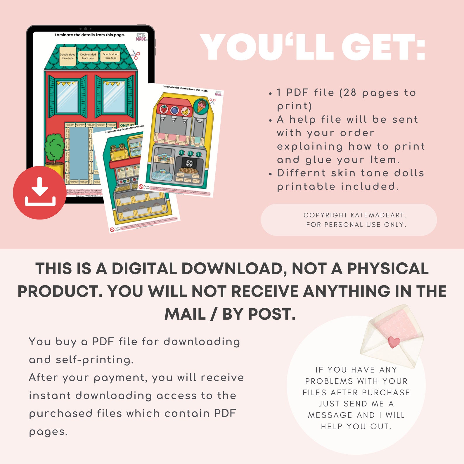 Printable DIY Project Make Your Own Fast Foods Restaurant - Etsy México