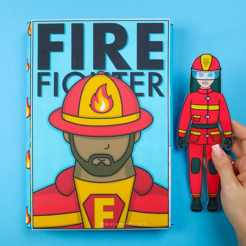 Printable Fire Station Busy Book for Kids PDF Instant - Etsy