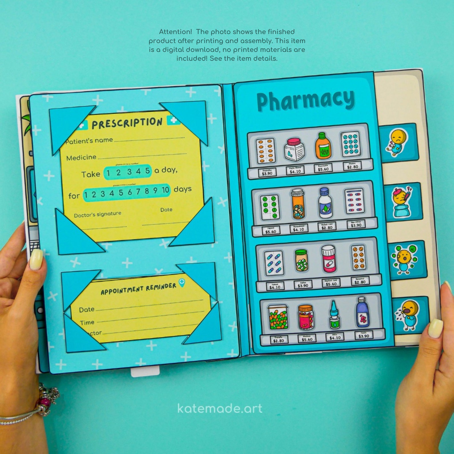 Printable Hospital Busy Book for Kids Paper Dolls - Etsy