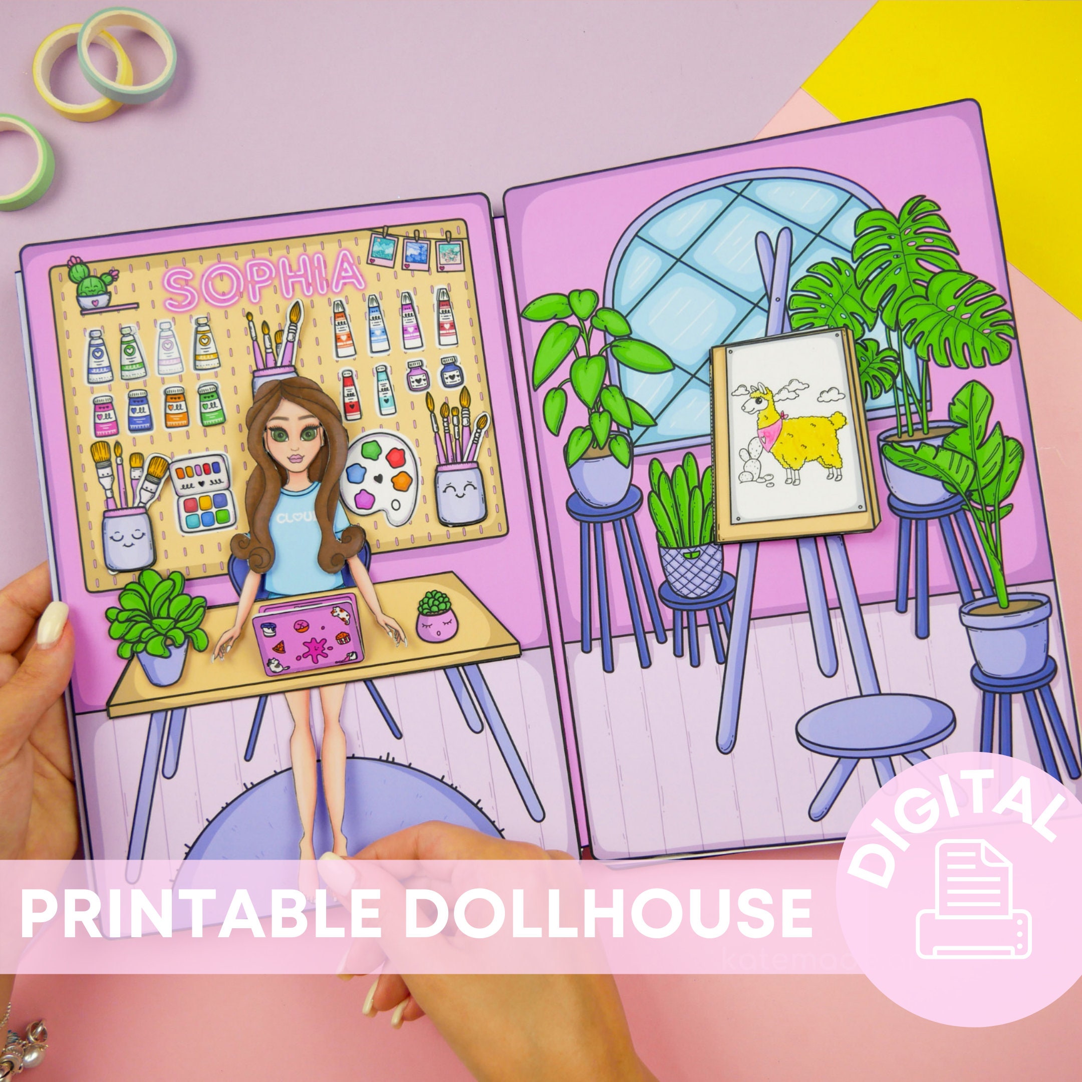 Printable Dollhouse Busy Book & Activities for Kids PDF - Etsy Australia
