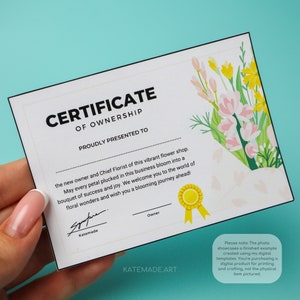 Printable Flower Shop Paper Craft & Activities for Kids PDF Instant ...