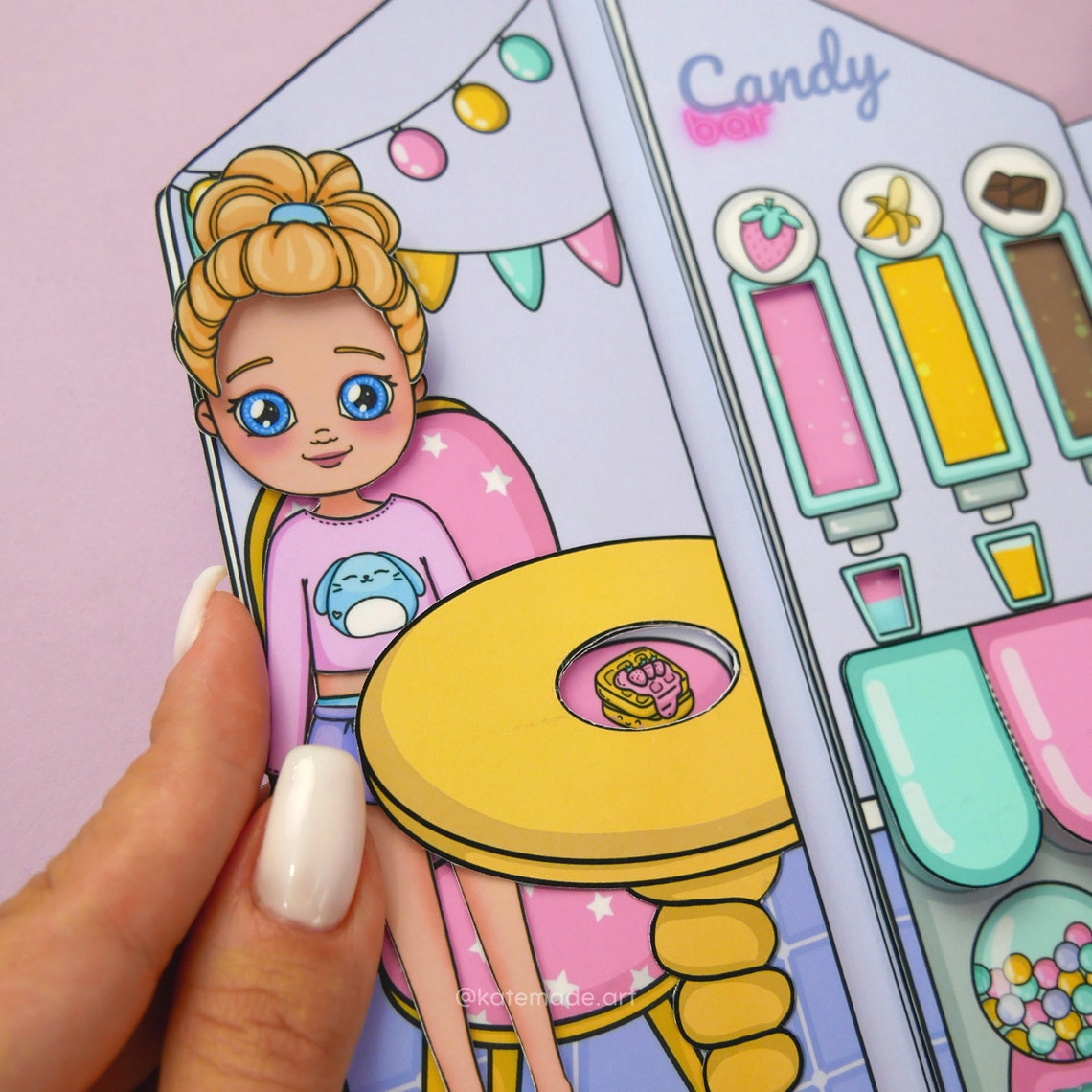 Printable DIY Project for Kids Unicorn Dollhouse Paper Dolls - Etsy