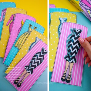 Printable Paper Dolls Dress up Kit , Dreamy Wardrobe, Paper Crafts DIY ...
