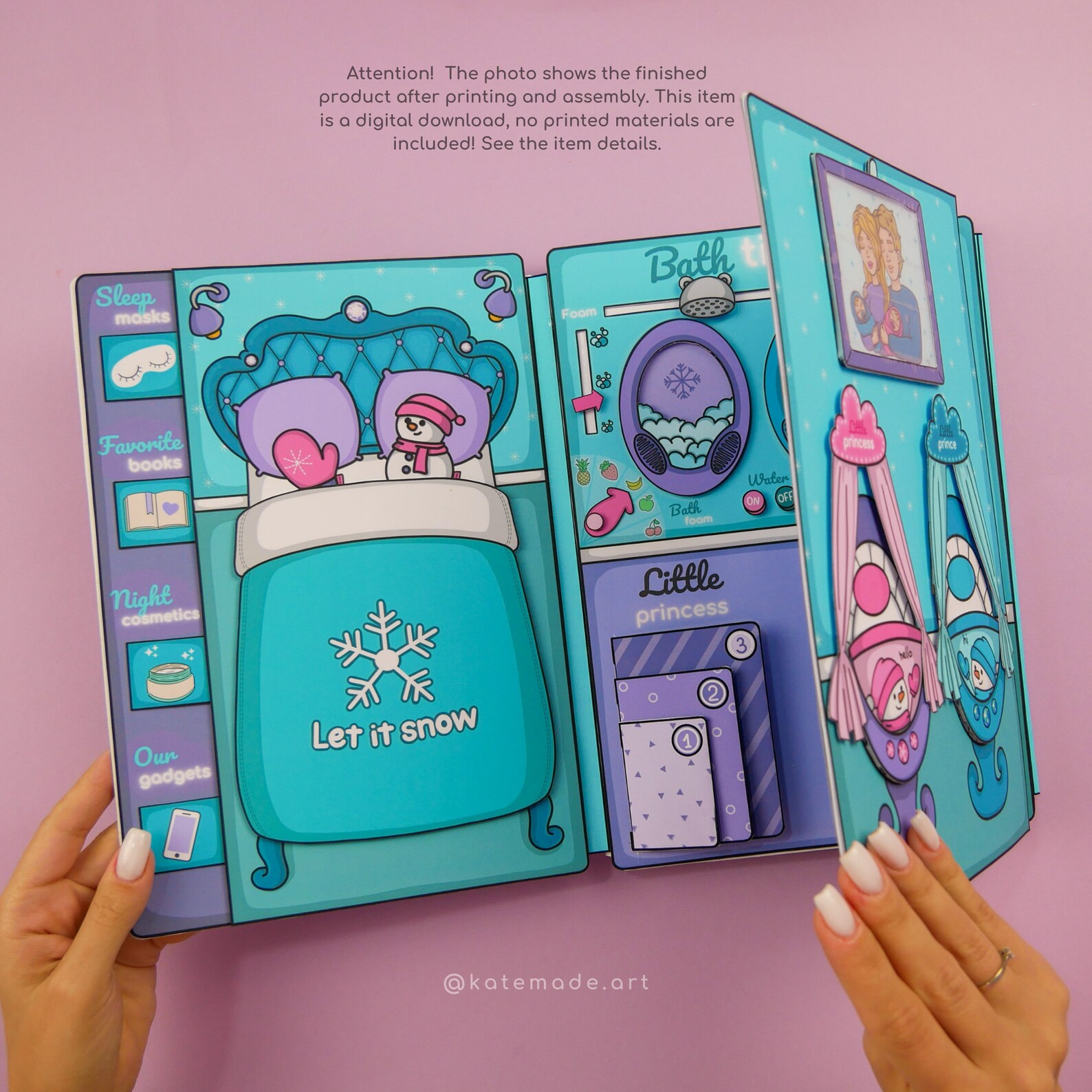 Printable Dollhouse for Paper Dolls Digital Download DIY - Etsy