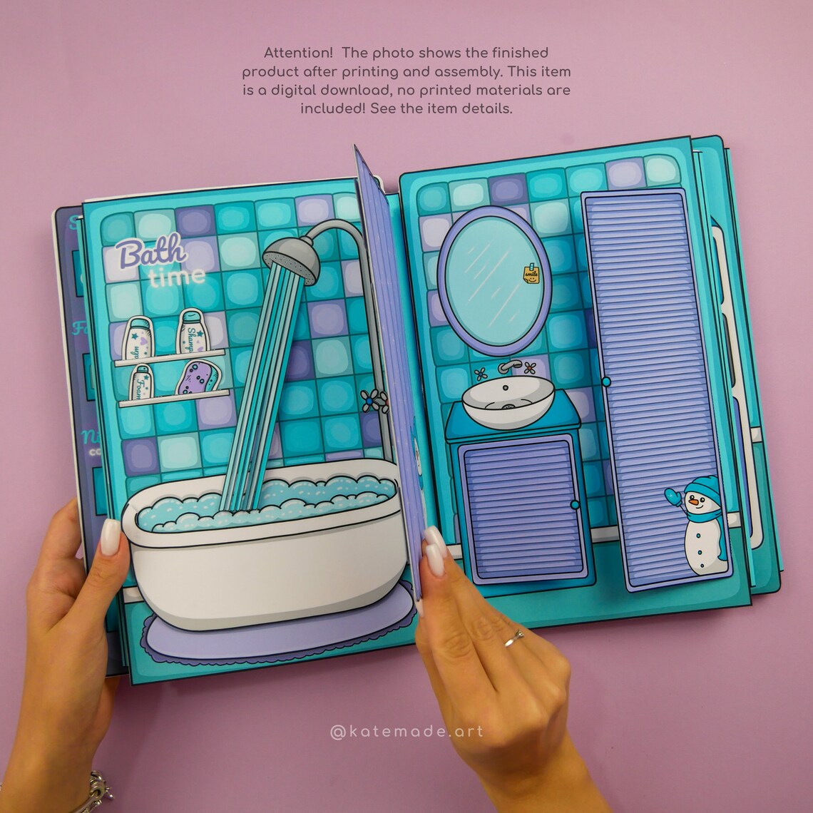 Printable Dollhouse for Paper Dolls Digital Download DIY - Etsy