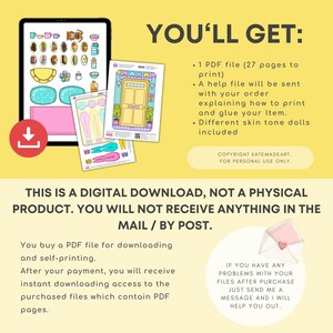 Printable DIY Project Dream Dollhouse With Paper Dolls Busy Book ...