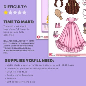 Printable Paper Dolls Dress up Kit , Preschool Games, Toddler Busy Book ...