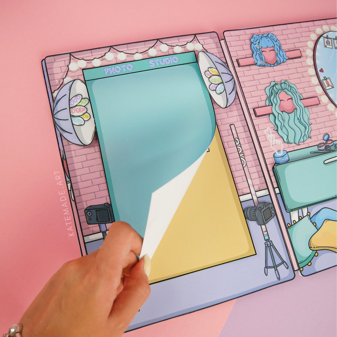 Printable Paper Dollhouse and Paper Dolls Busy Book & | Etsy UK