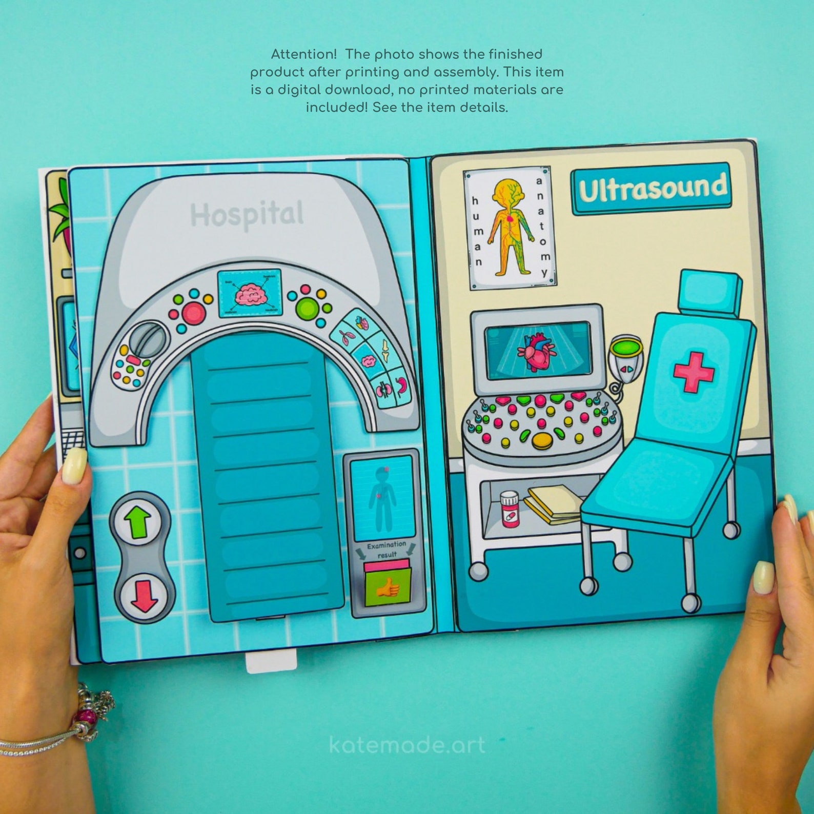 Printable Hospital Busy Book for Kids Paper Dolls - Etsy